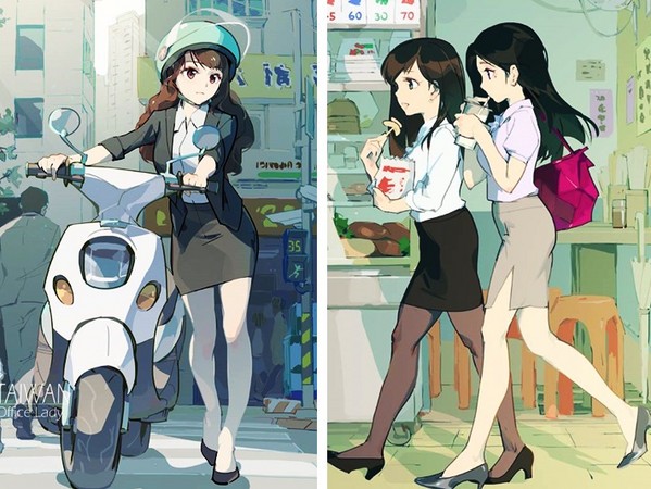 「台灣OL」專屬魅力！長腿窄裙跨騎機車依舊美麗 | 療心粿 | 鍵盤大檸檬 | ETtoday新聞雲