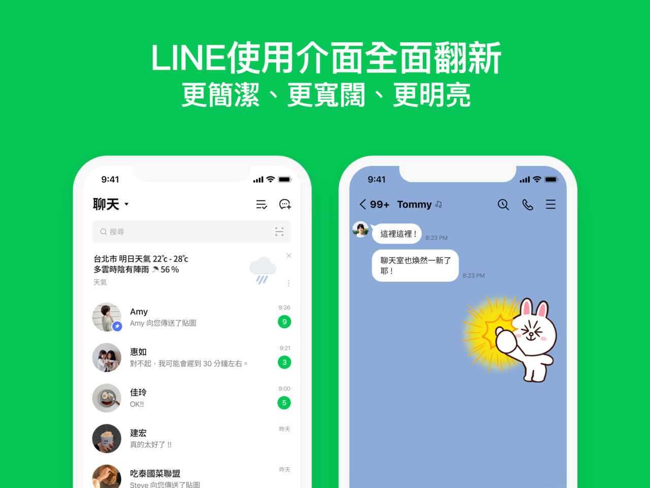 LINE使用介面全面翻新 三大有感設計更簡潔、寬闊、明亮 | ETtoday財經雲 | ETtoday新聞雲