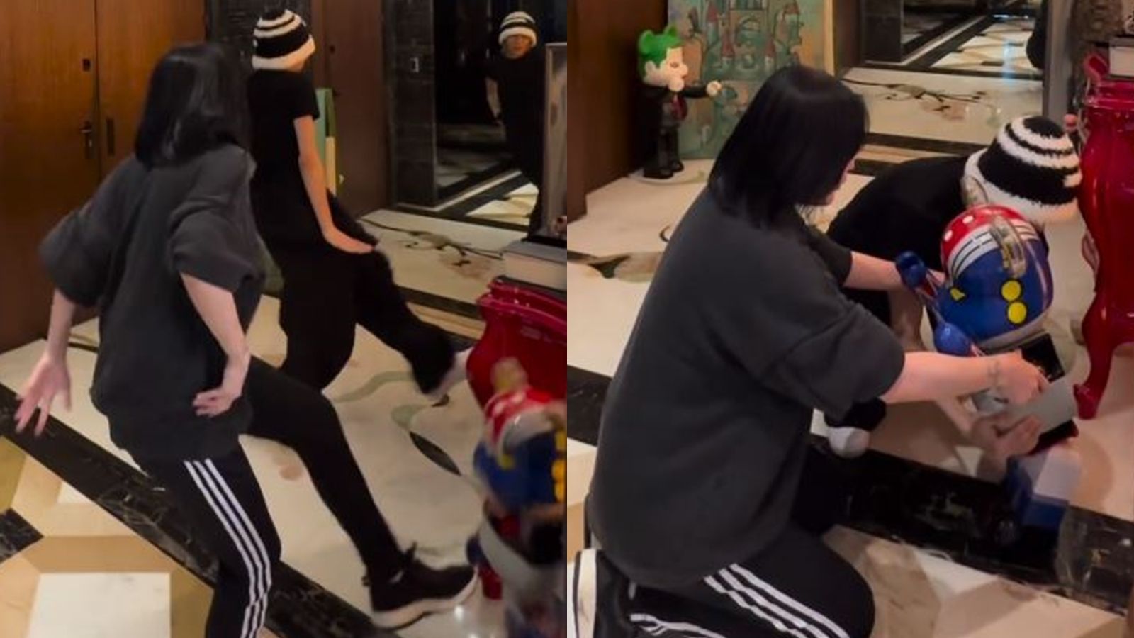 Little S's hot dance "Kicked Xu Yajun down to save his treasure"! Frightened and kowtow: Are you ...