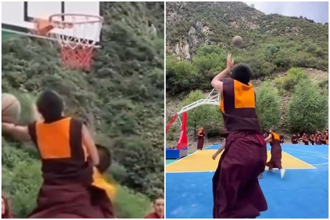 「超強喇嘛打籃球」影片爆紅！網見神技驚呆：根本是艾佛「僧」 | ETtoday新奇新聞 | ETtoday新聞雲
